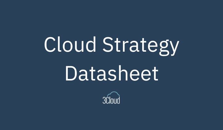 Cloud Strategy Datasheet - 3Cloud