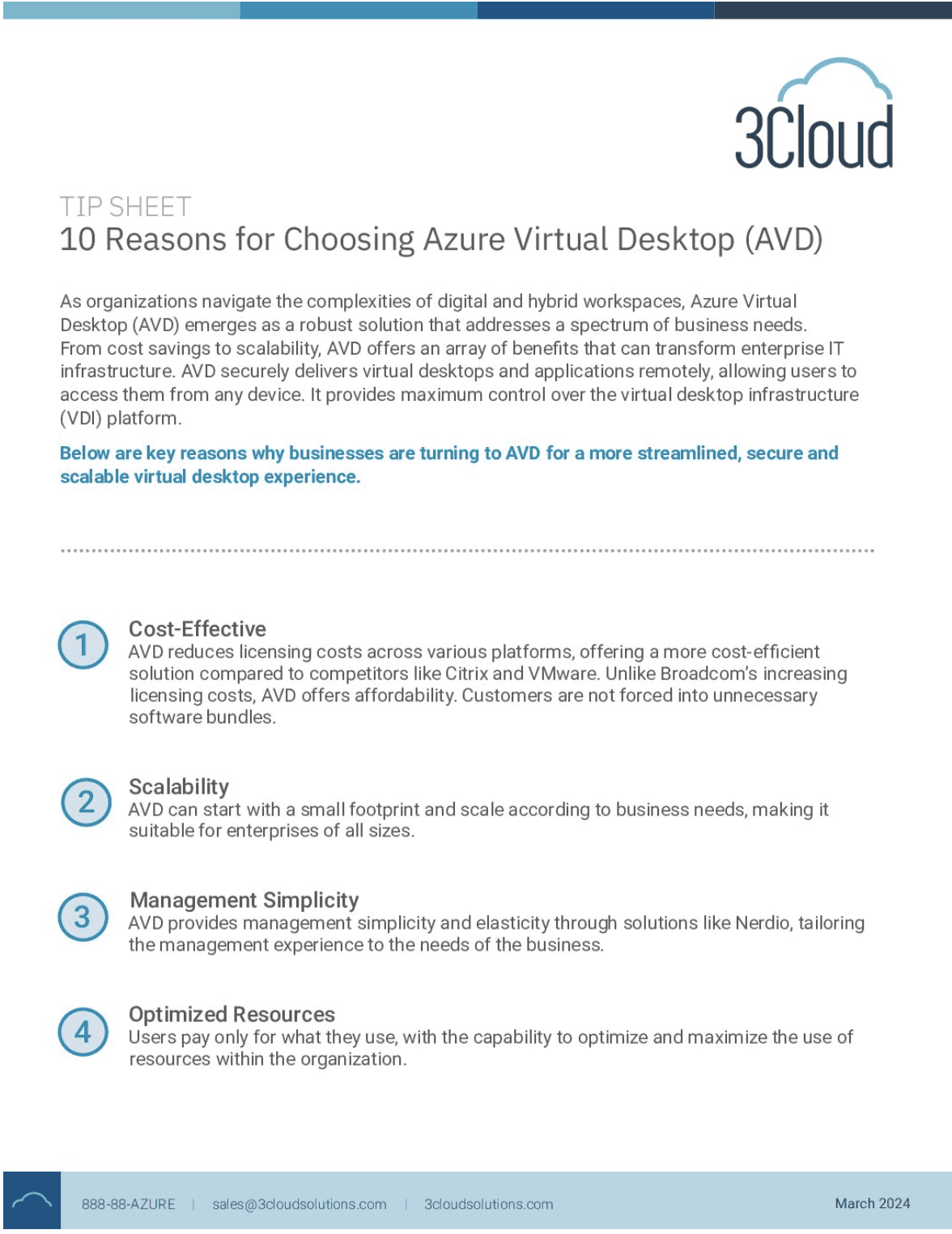 10 Reasons for Choosing Azure Virtual Desktop (AVD) - 3Cloud