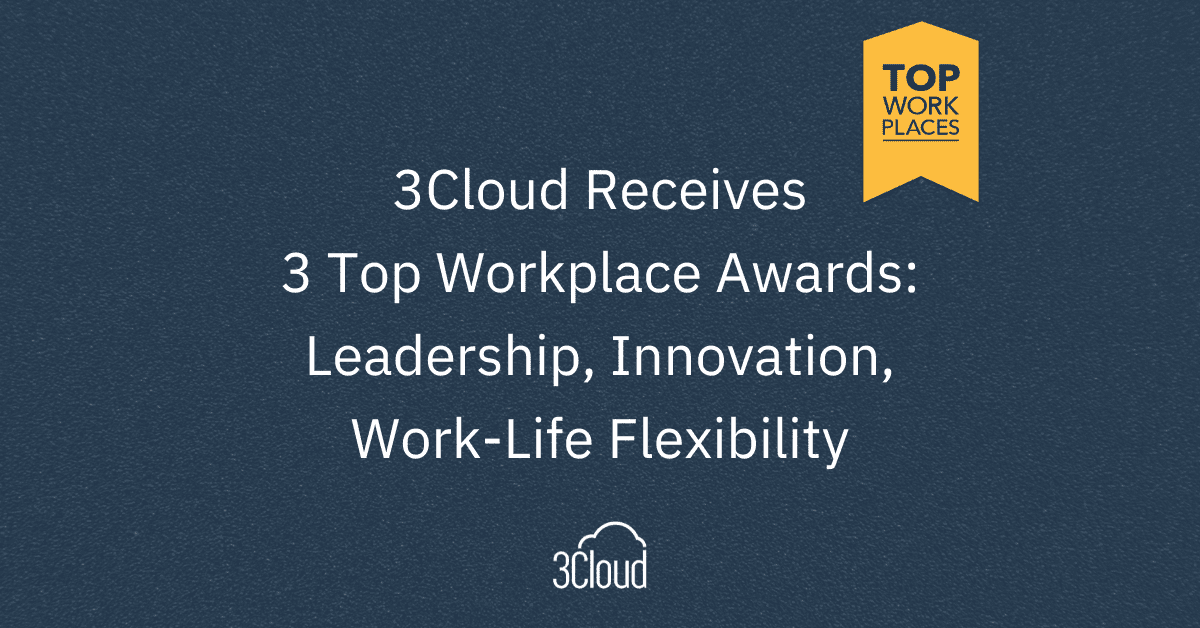 3Cloud Receives 3 Top Workplace Awards 2024
