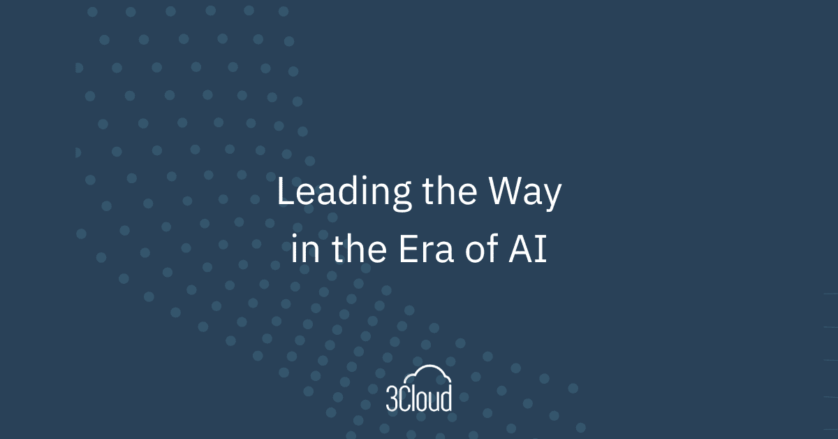 Leading The Way In The Era Of AI Infographic - 3Cloud